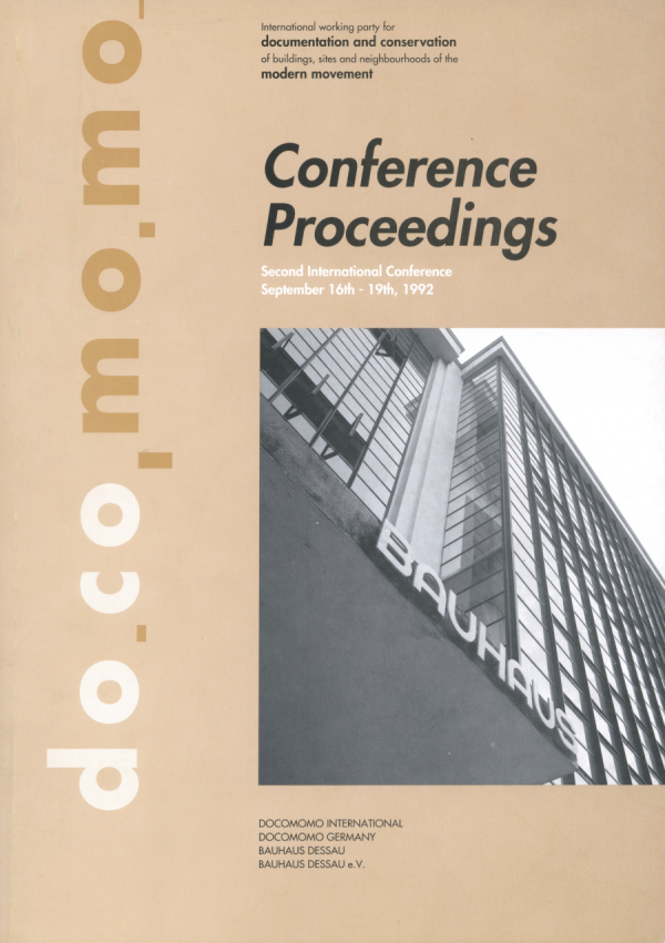 SECOND INTERNATIONAL DOCOMOMO CONFERENCE - Docomomo Portugal