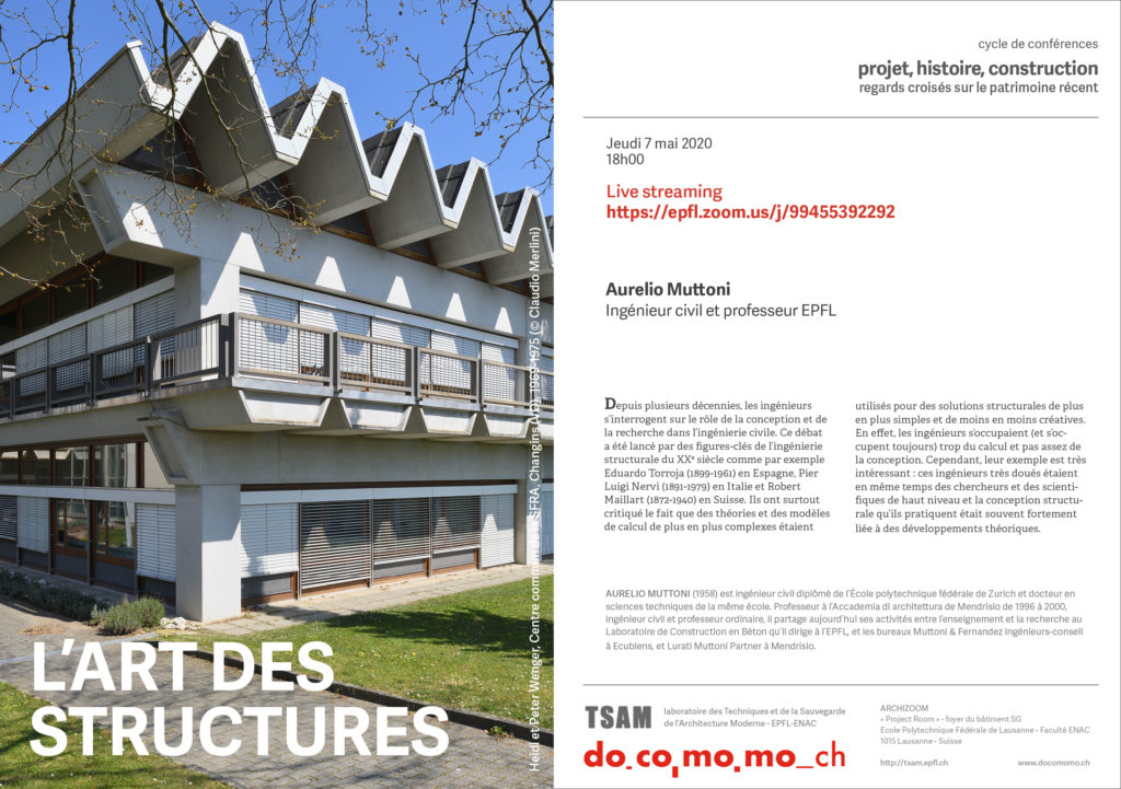 Online Conference "L'art des structures" with Aurelio Muttoni ...